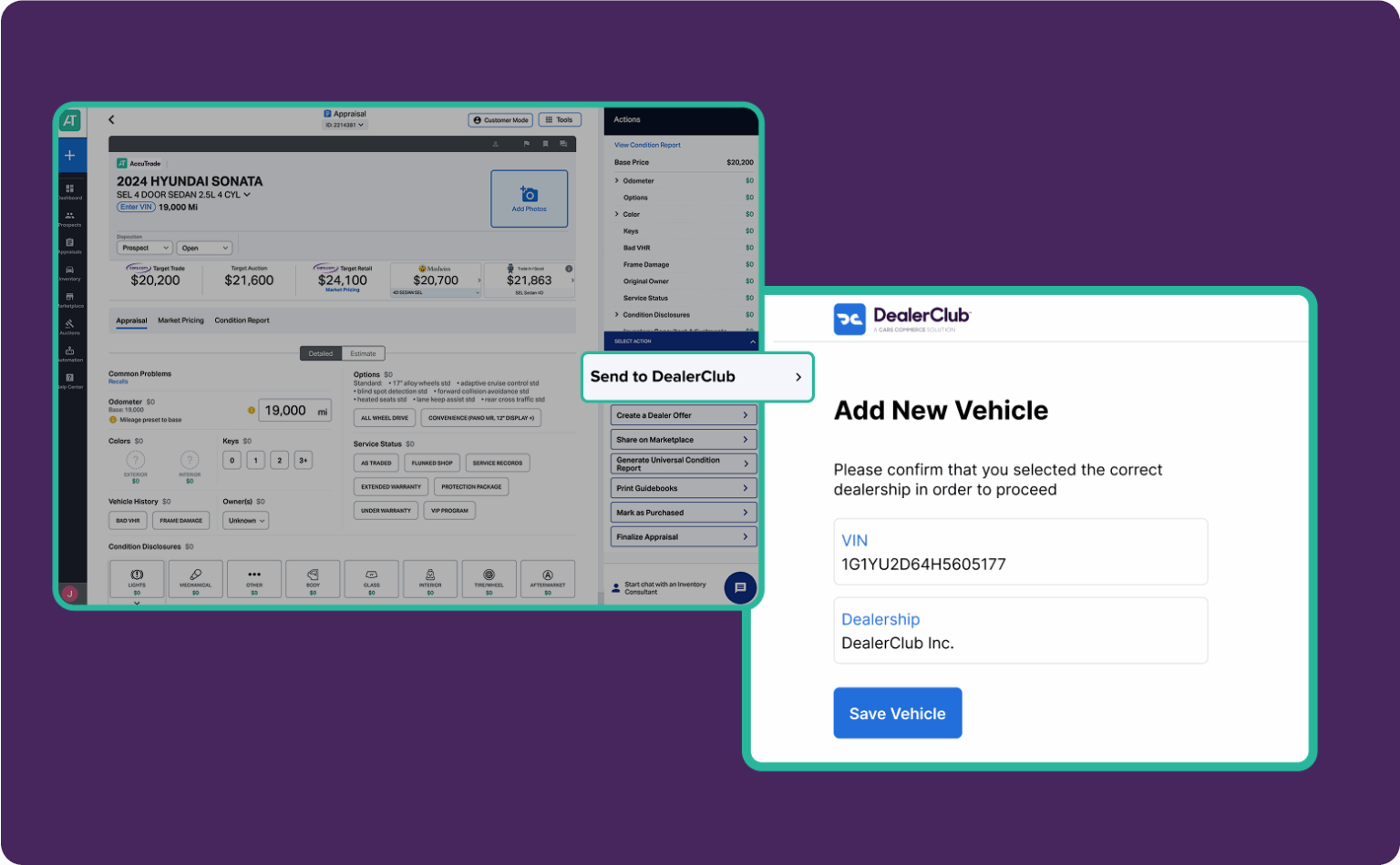 AccuTrade x DealerClub Auction Integration | Cars Commerce